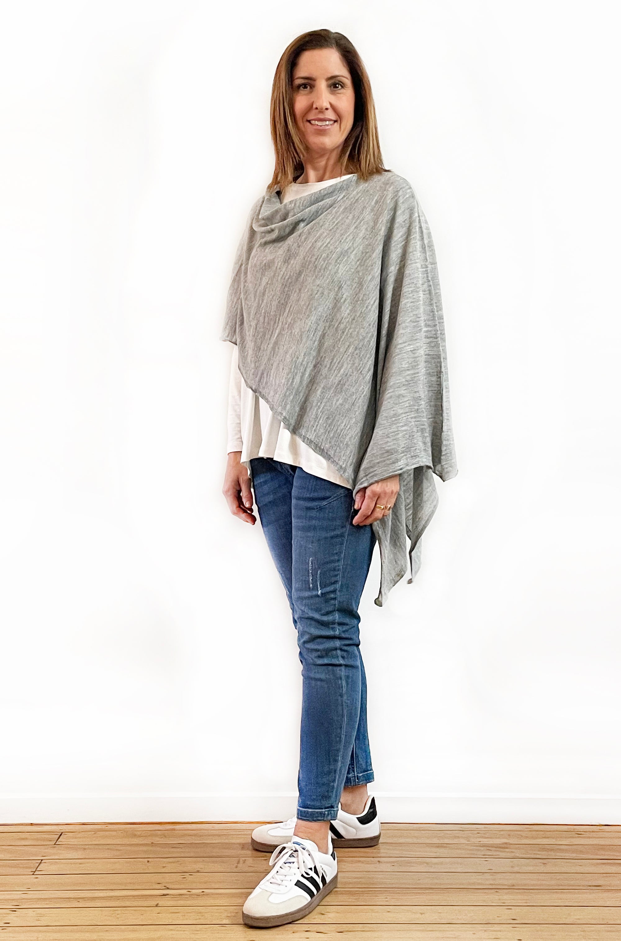 NEXT LEVEL 5-WAY PONCHO GREY