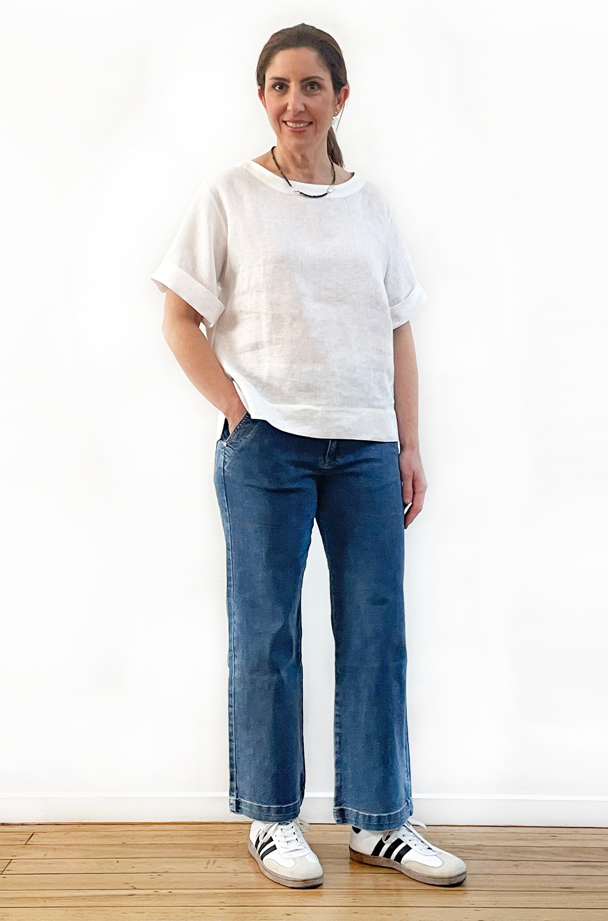 Shortlist Linen Boxy Top Shop Online