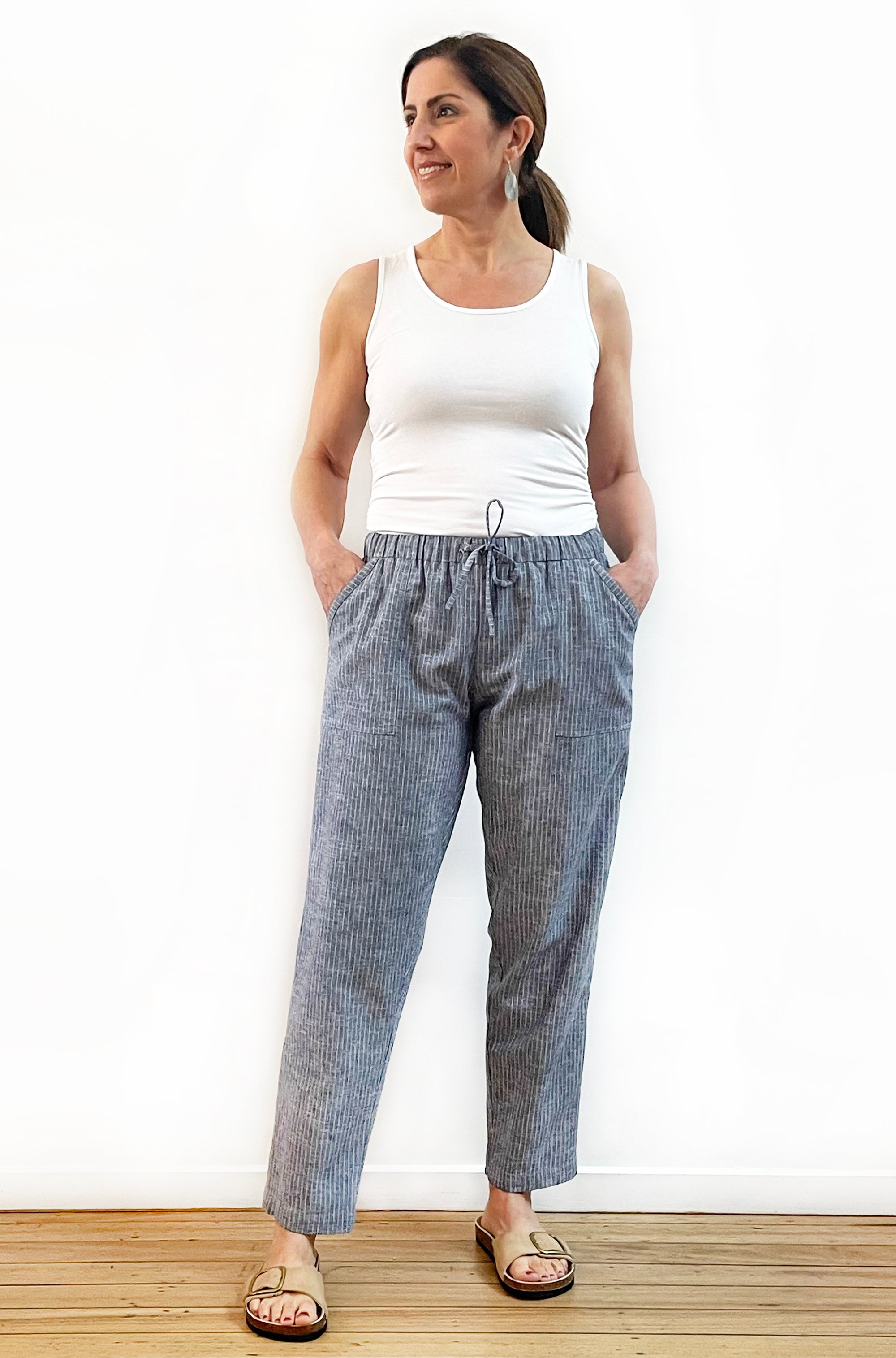 Shortlist Linen Roll Up Pant Shop Online